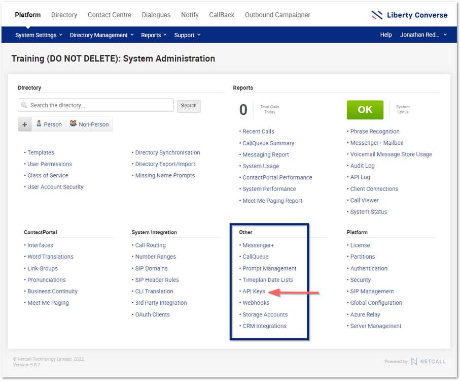 Hints and Tips - Using the Liberty Converse Report API - Liberty Converse - Netcall Community