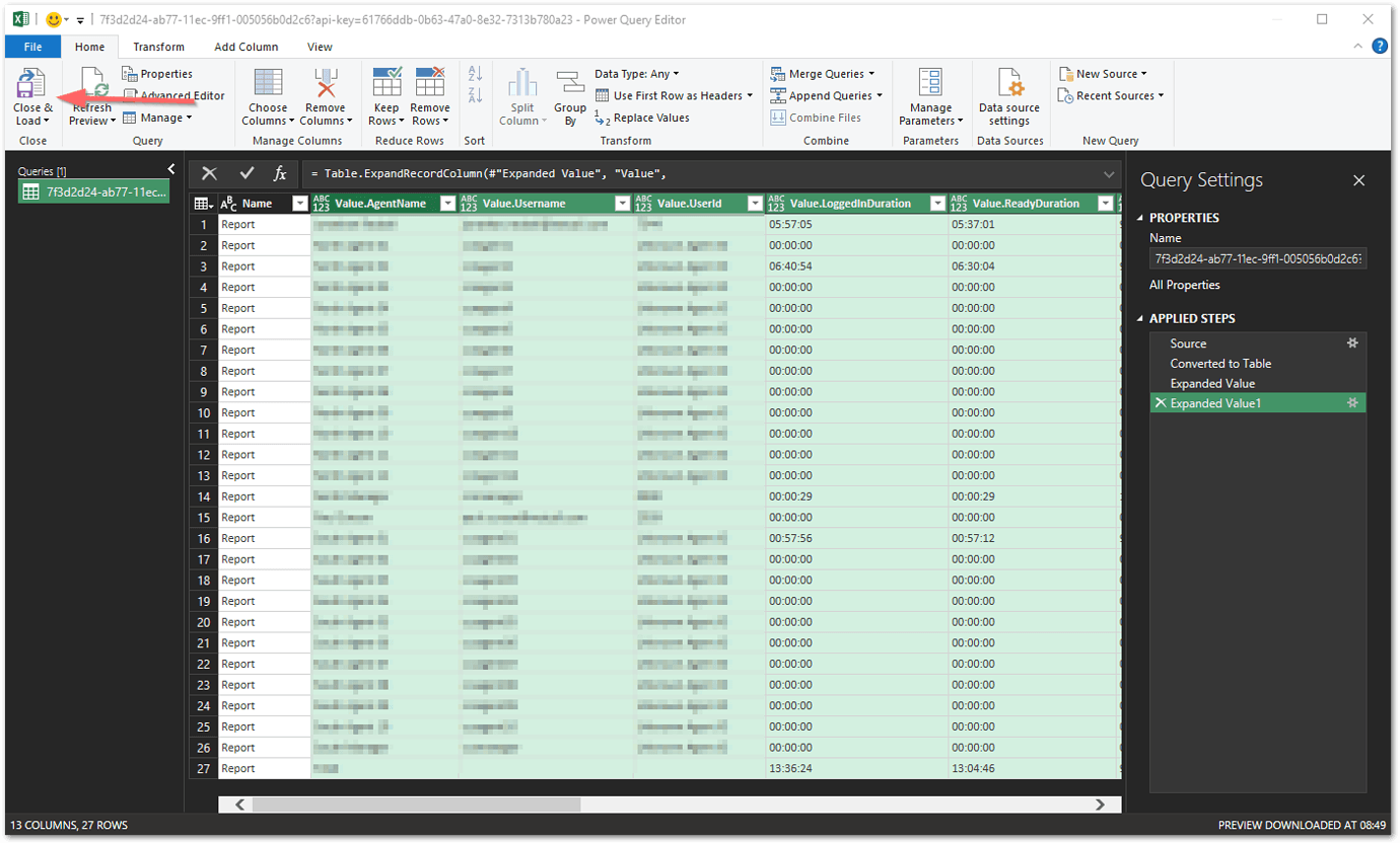 Hints and Tips - Using the Liberty Converse Report API - Liberty ...