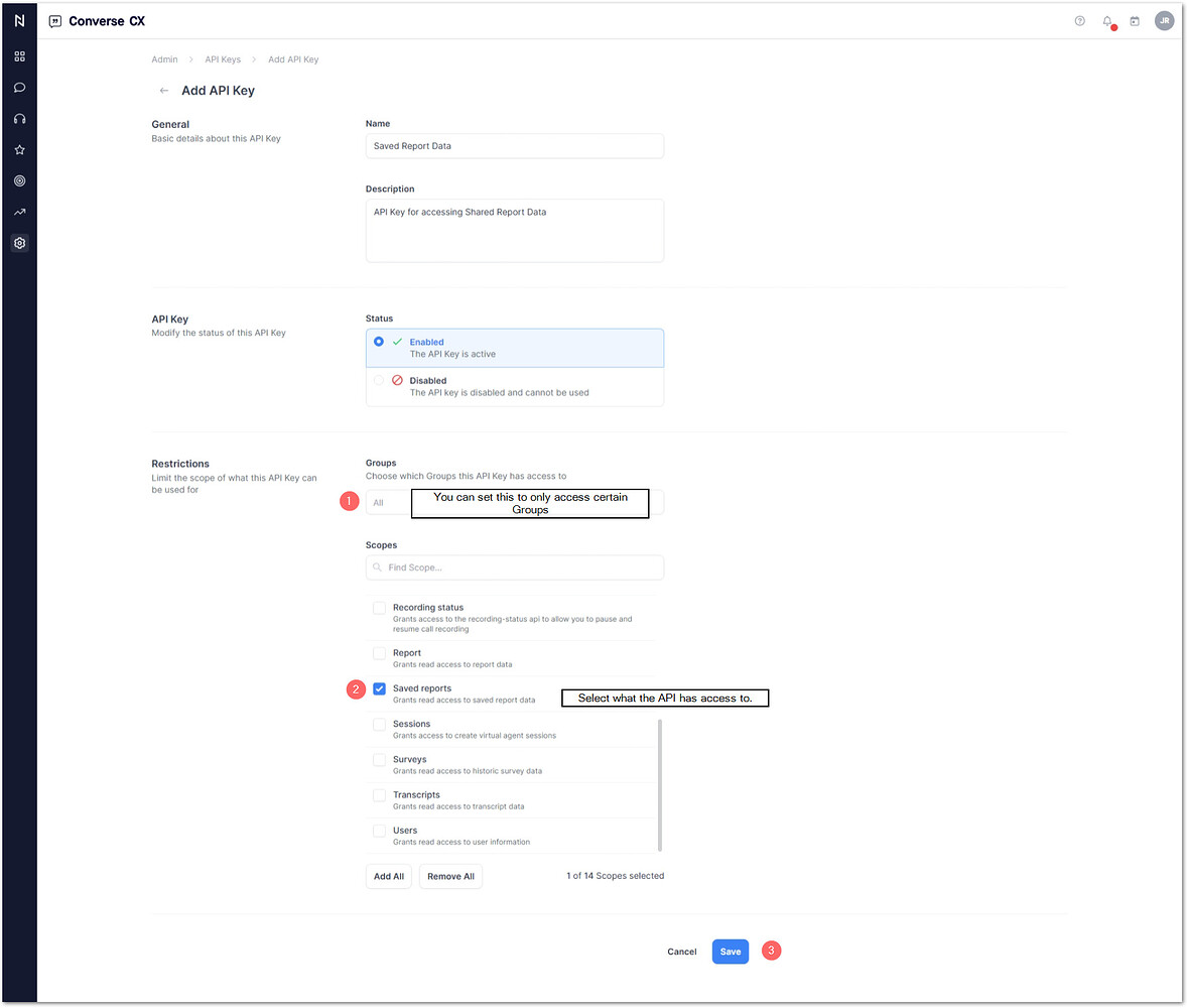 Hints and Tips - Using the Liberty Converse Report API - Liberty ...