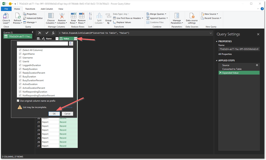 Hints and Tips - Using the Liberty Converse Report API - Liberty ...